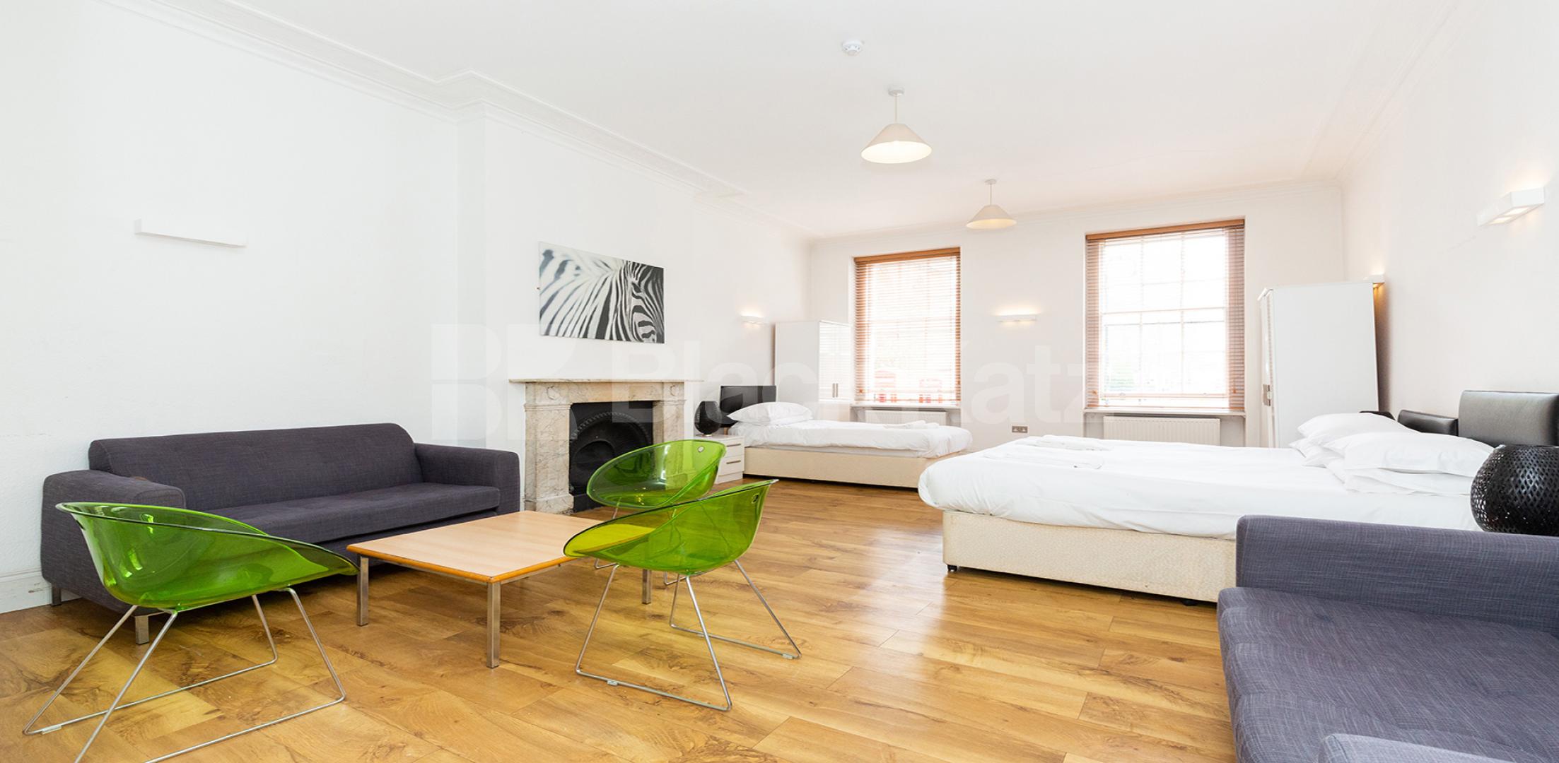 Wonderfully airy 1 Bedroom, Furnished Flat in Byng Place WC1E